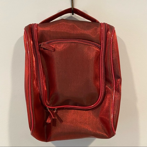 Avon | Bags | Avon Iridescent Shimmer Ruby Red Cosmetics Travel Bag ...